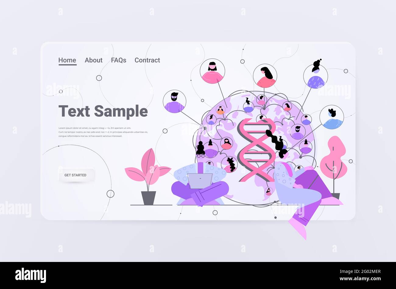 scientists working with DNA researchers making experiment in lab DNA ...