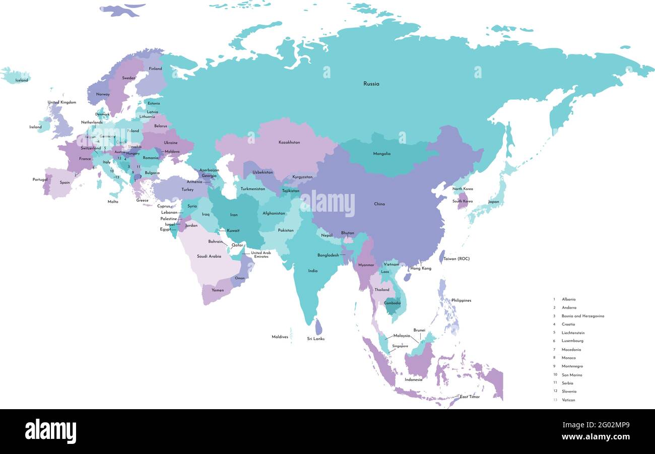 Multicolor map Stock Vector Images - Alamy
