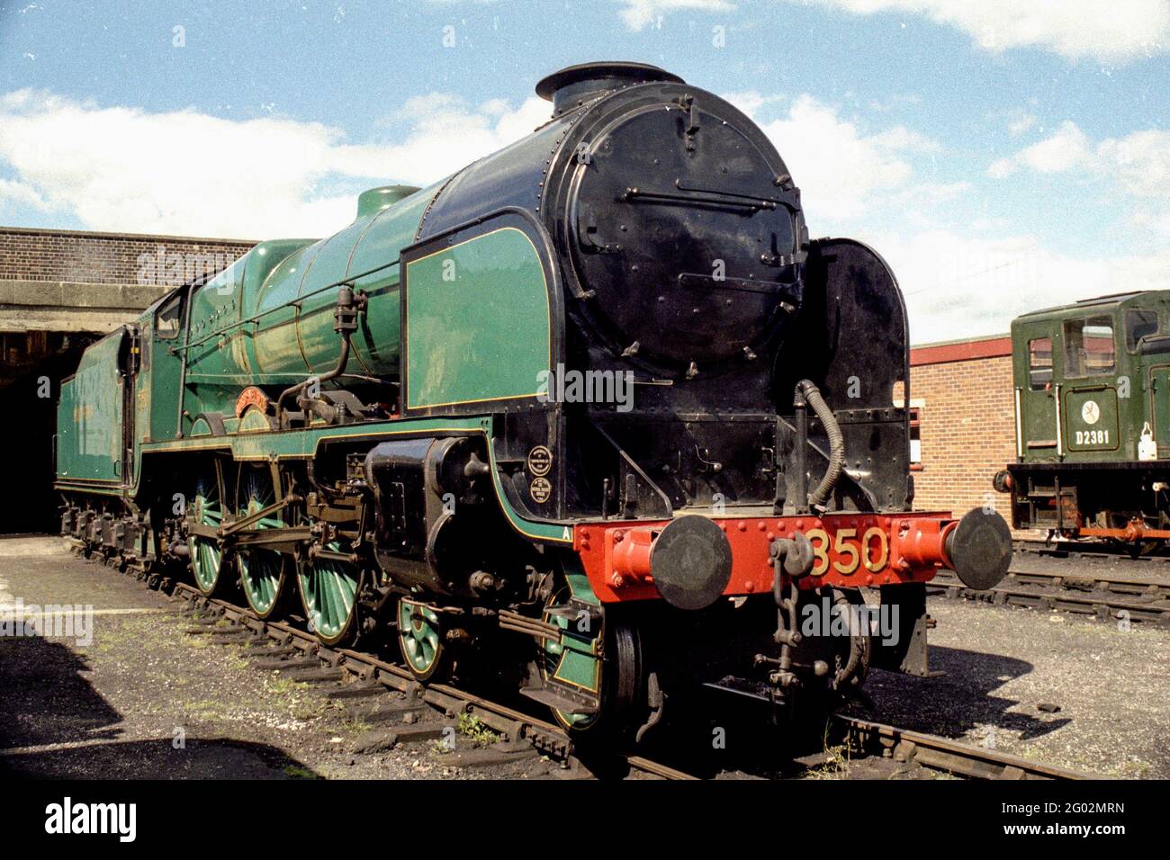 Lord Nelson at Carnforth in 1987 Stock Photo - Alamy