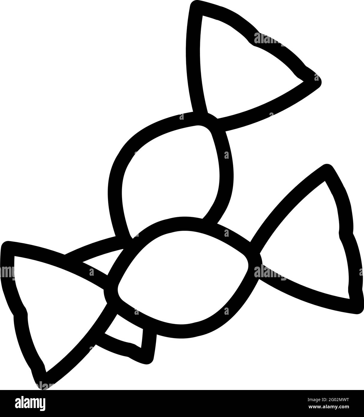 Candy Icon. Editable Bold Outline Design. Vector Illustration Stock ...