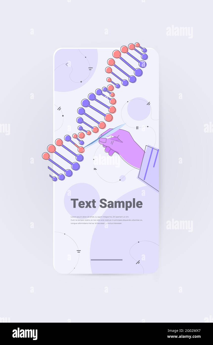 scientist hand working with DNA researcher making experiment in lab DNA ...
