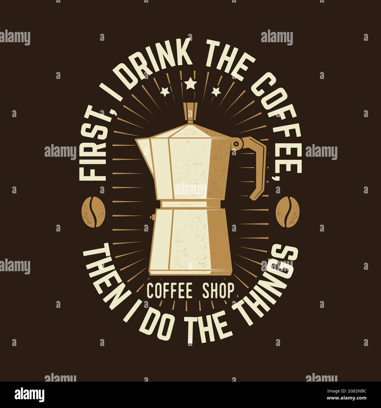 First coffe Stock Vector Images - Alamy