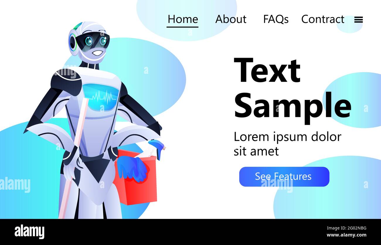 professional robot cleaner robotic janitor with equipment cleaning ...