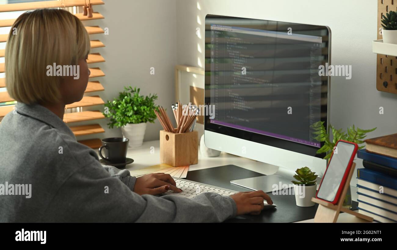 Female computer programmers hi-res stock photography and images - Alamy