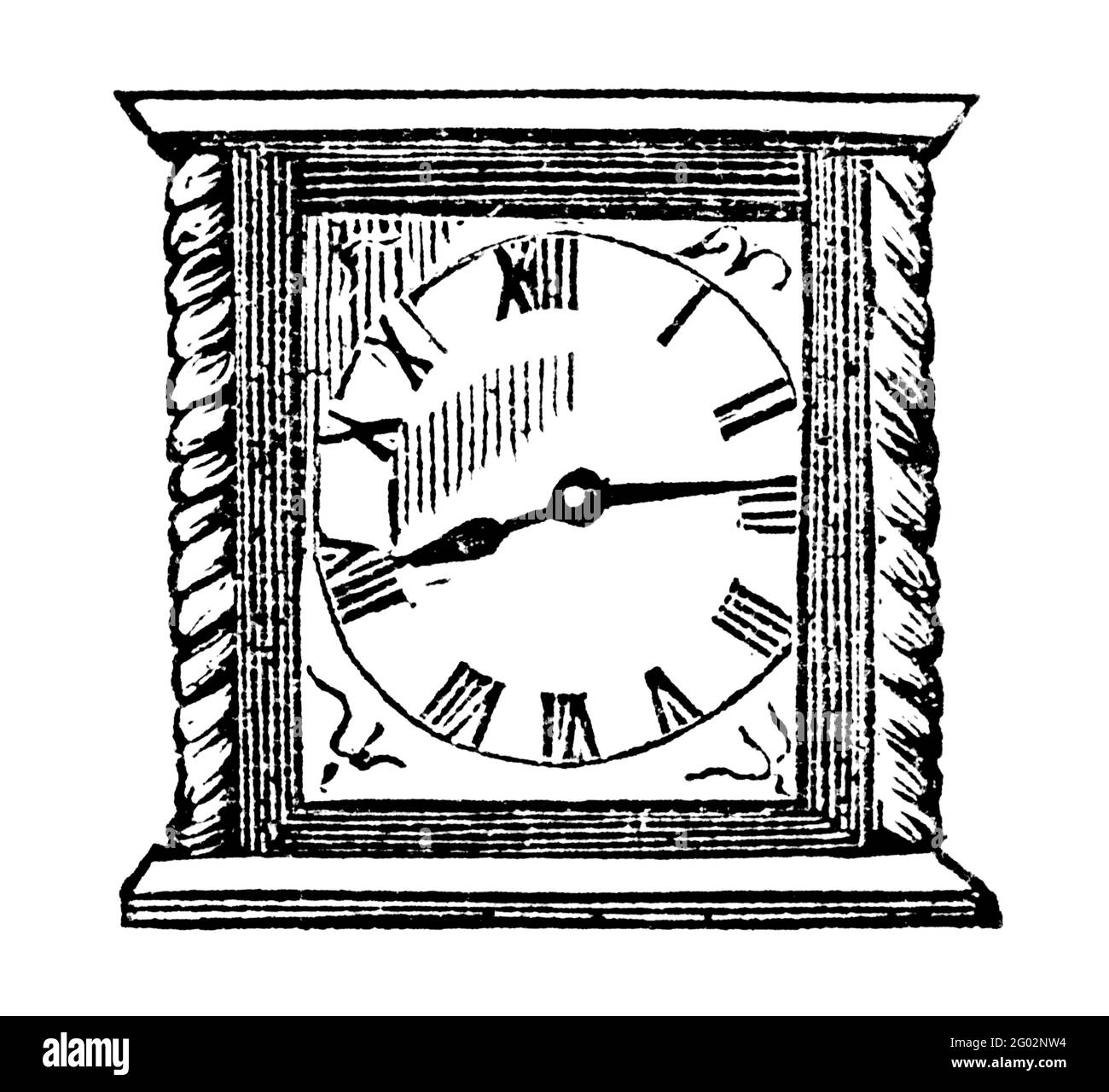 Victorian Clock Drawing Vintage Clock Hand Drawing Stock Illustrations