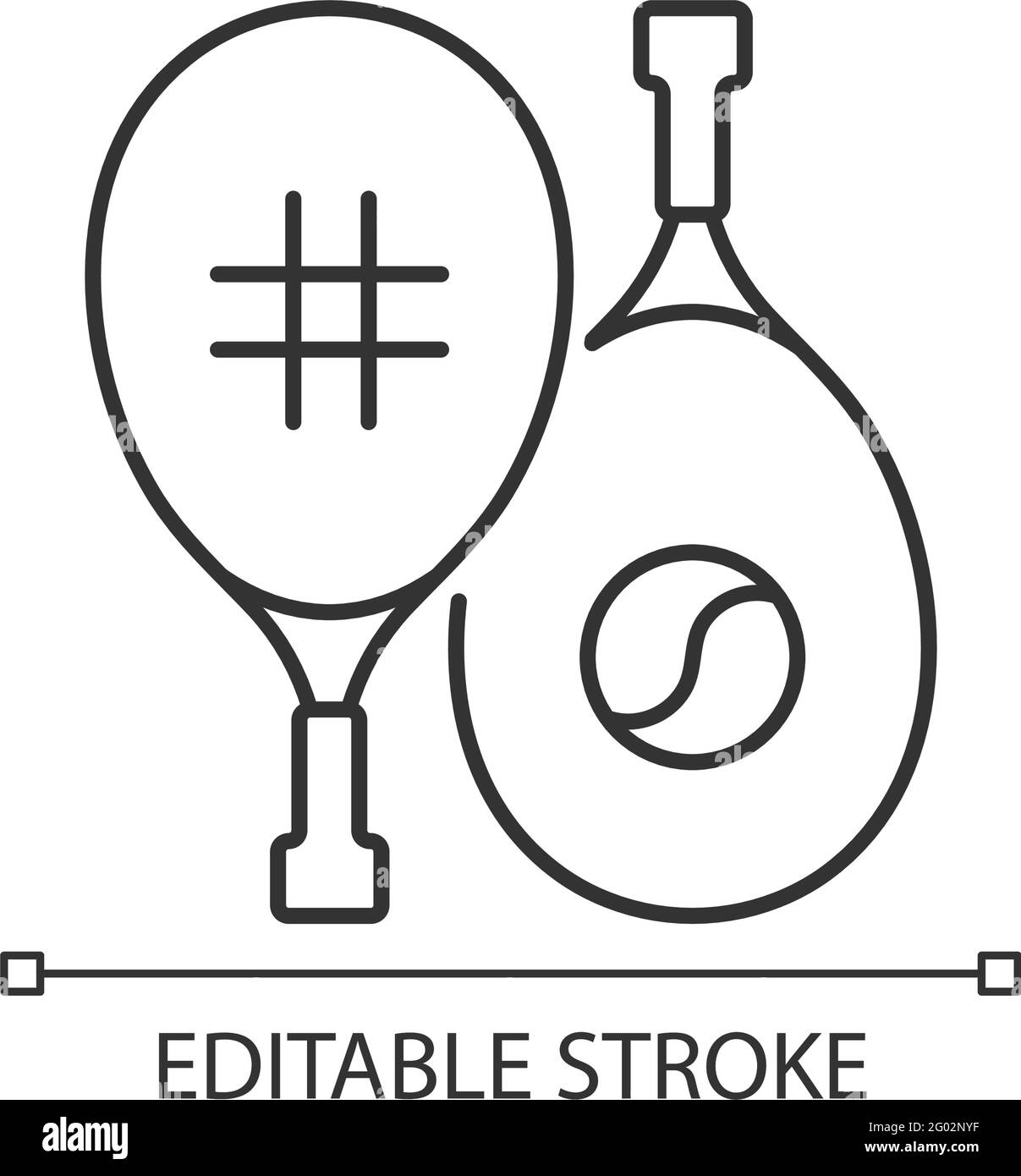 Tennis linear icon Stock Vector Image & Art - Alamy