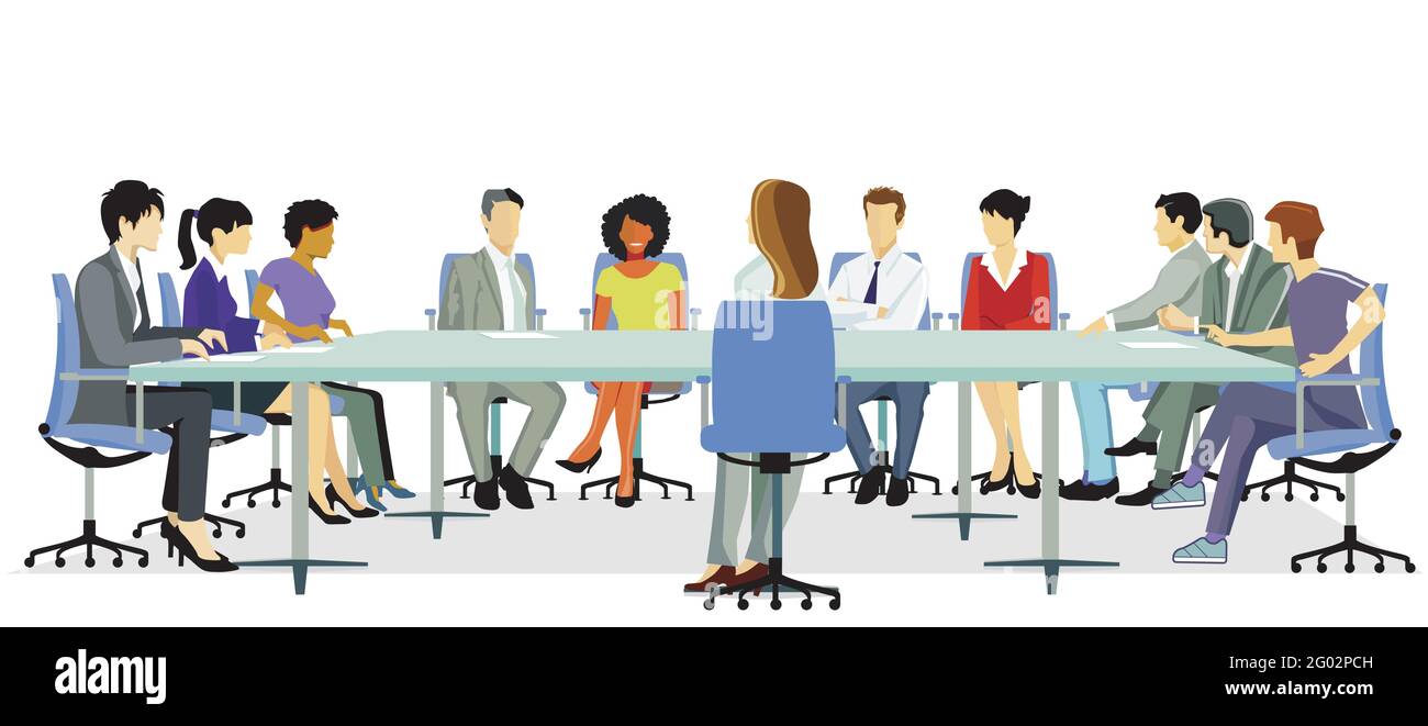 Businessman team meeting Cut Out Stock Images & Pictures - Alamy