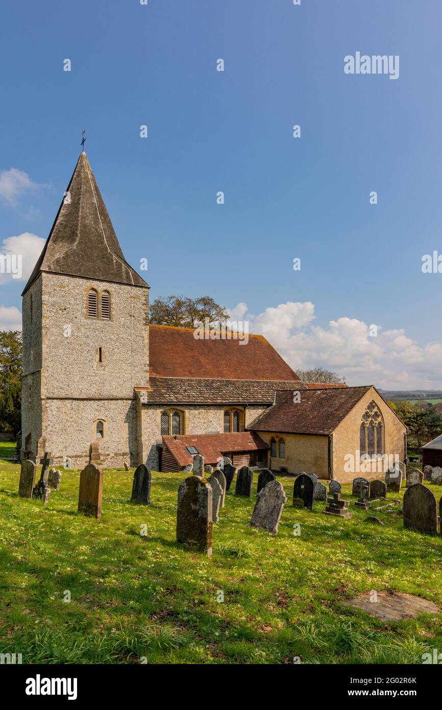 A different view of the St. John the Baptist Church, Findon, West ...