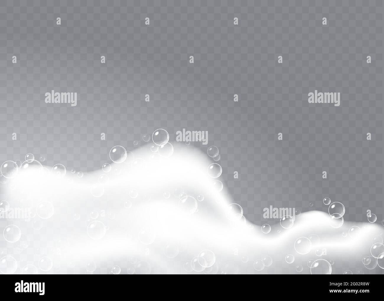 Realistic background with Soap foam. Bath laundry white bubbles ...