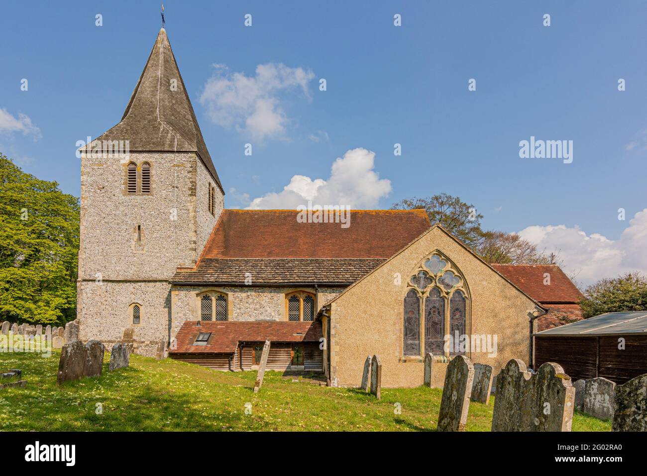 A different view of the St. John the Baptist Church, Findon, West ...