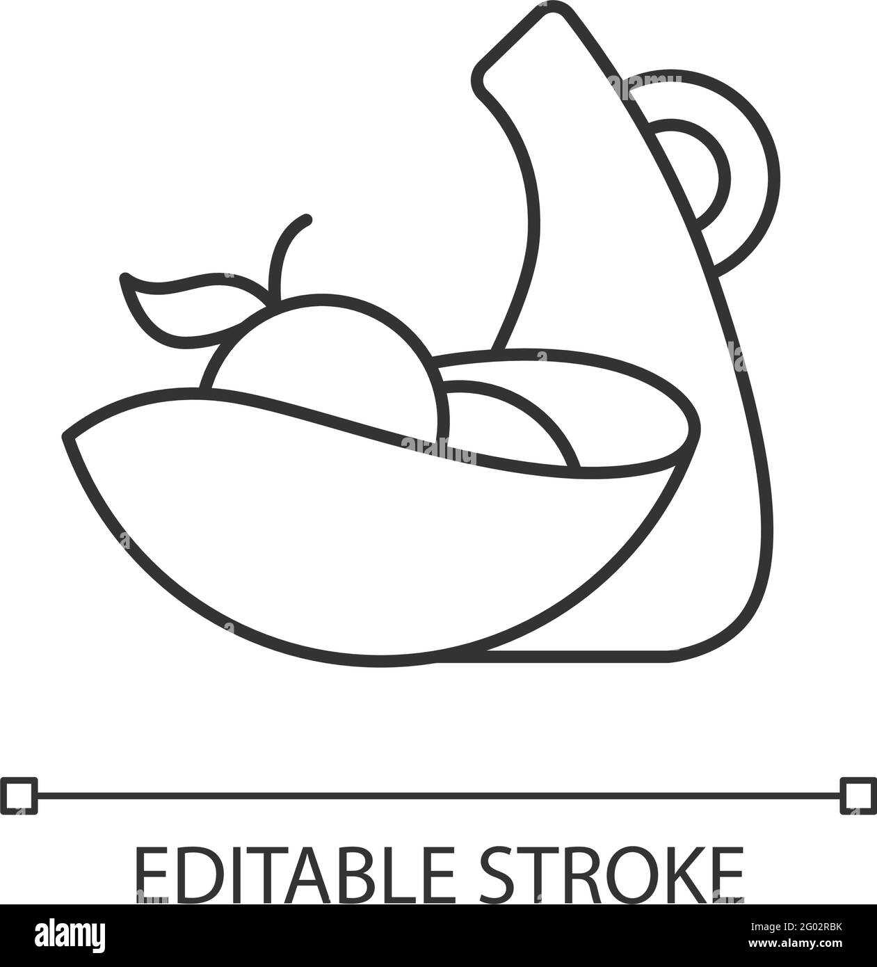 Irregular shape tableware linear icon Stock Vector Image & Art - Alamy