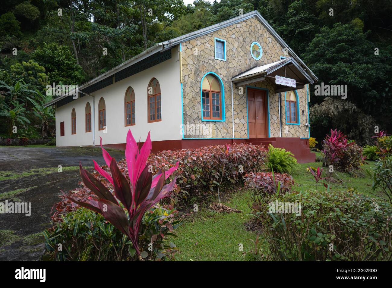 Catholic Church Carriacou Caribbean Island chapel God Jesus plants ...