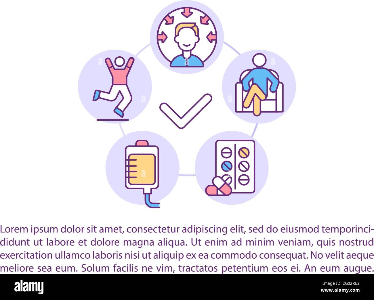 Patient stabilization concept line icons with text Stock Vector Image ...