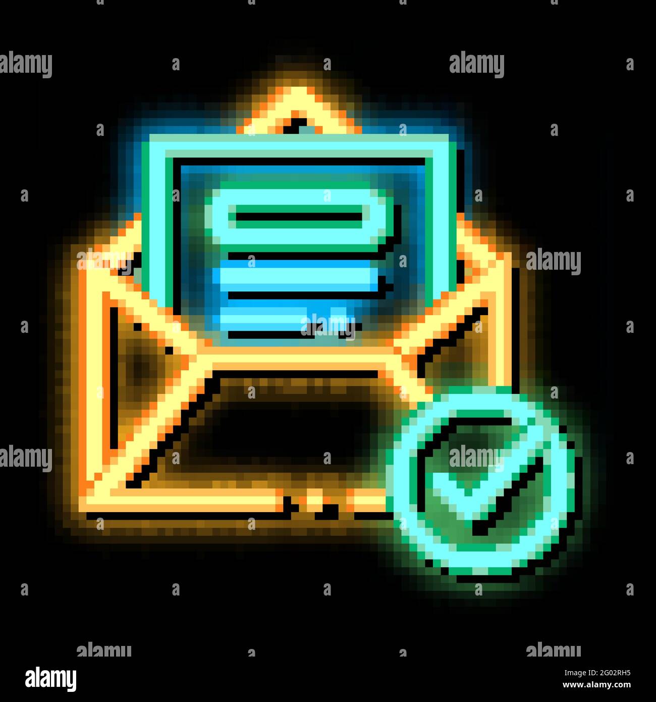 Envelope Message List And Approved Mark Vector Stock Vector Image & Art ...