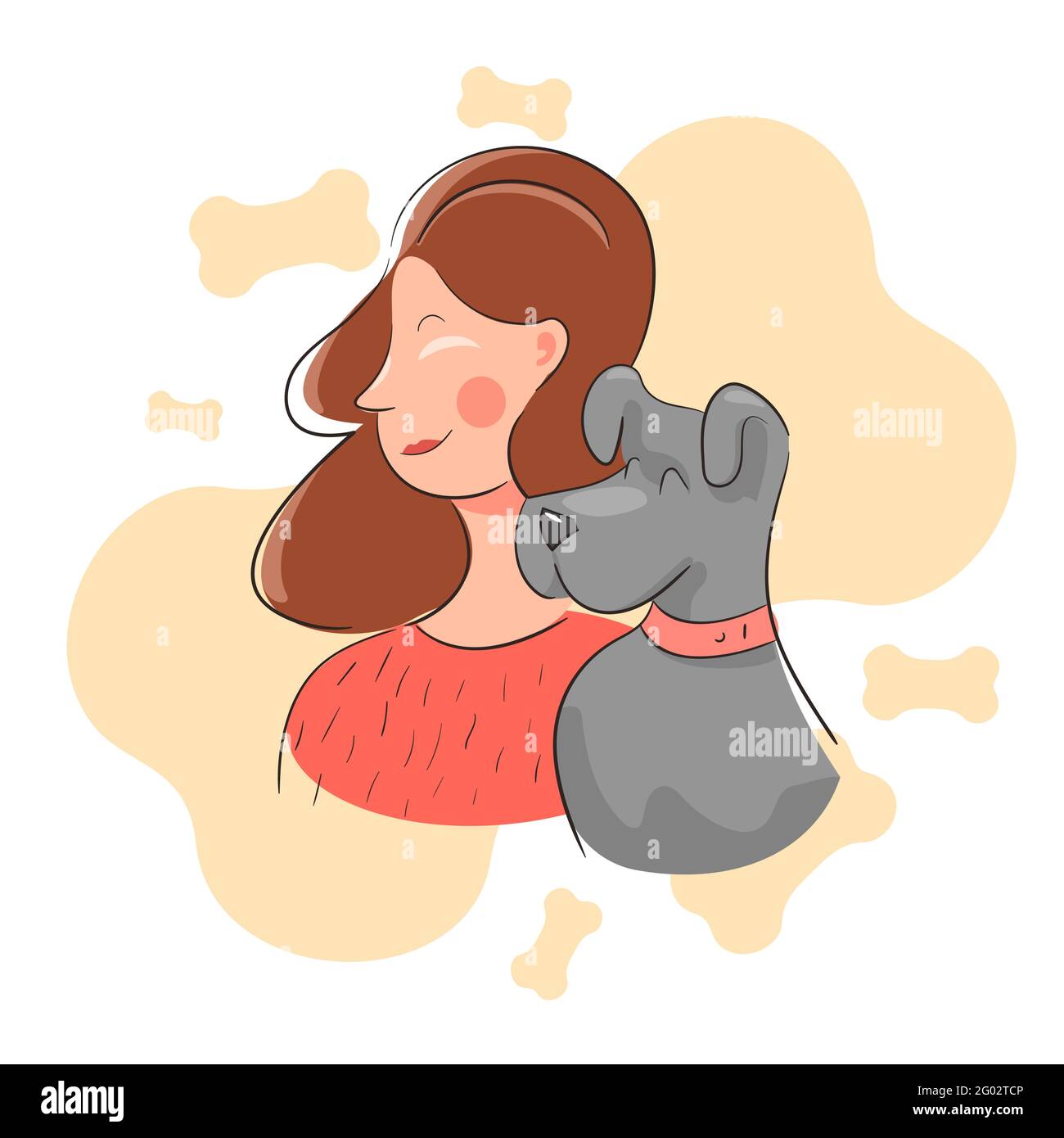 Man hugs girl Stock Vector Images - Alamy
