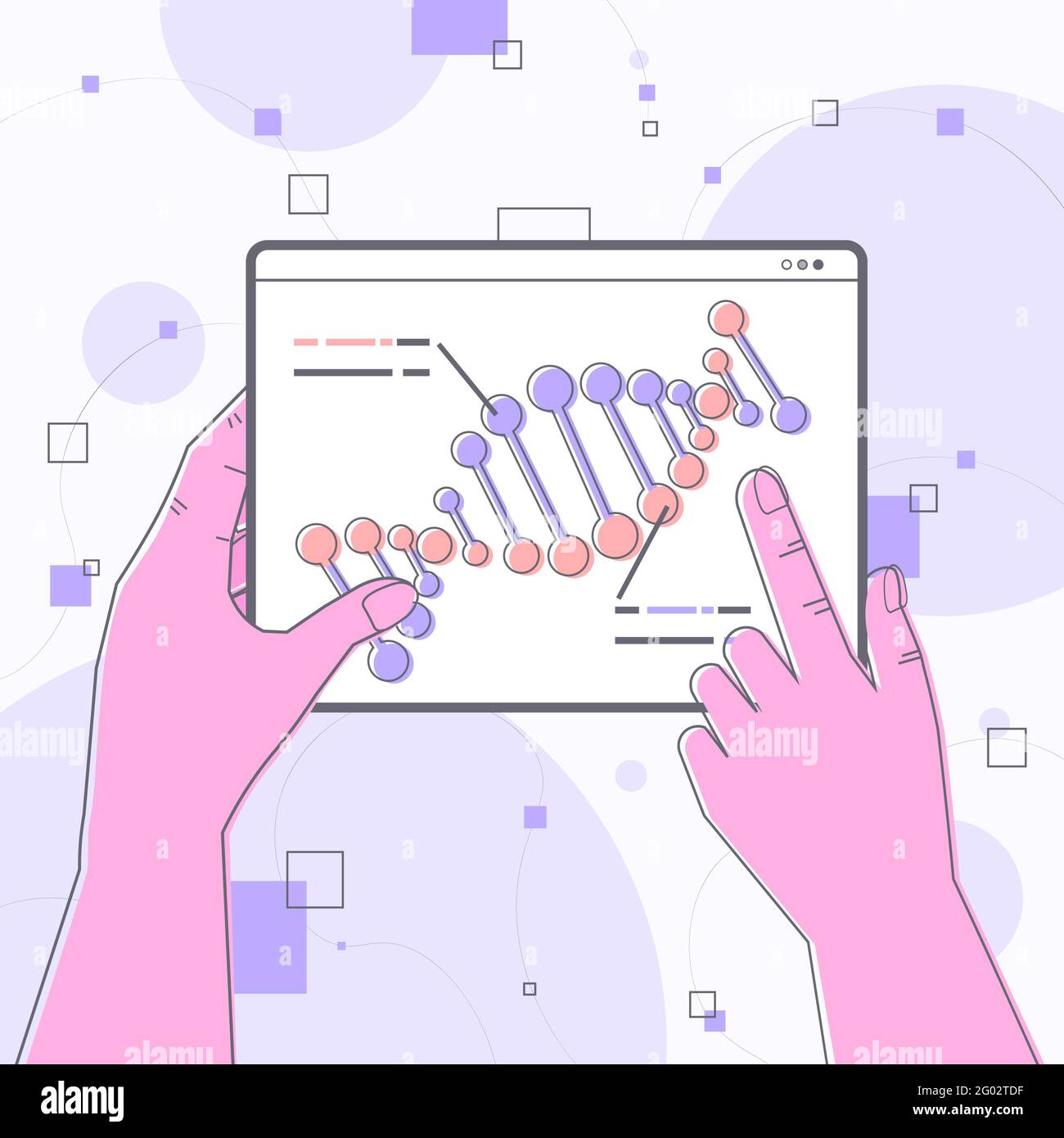 Genetic testing illustration Stock Vector Images - Alamy