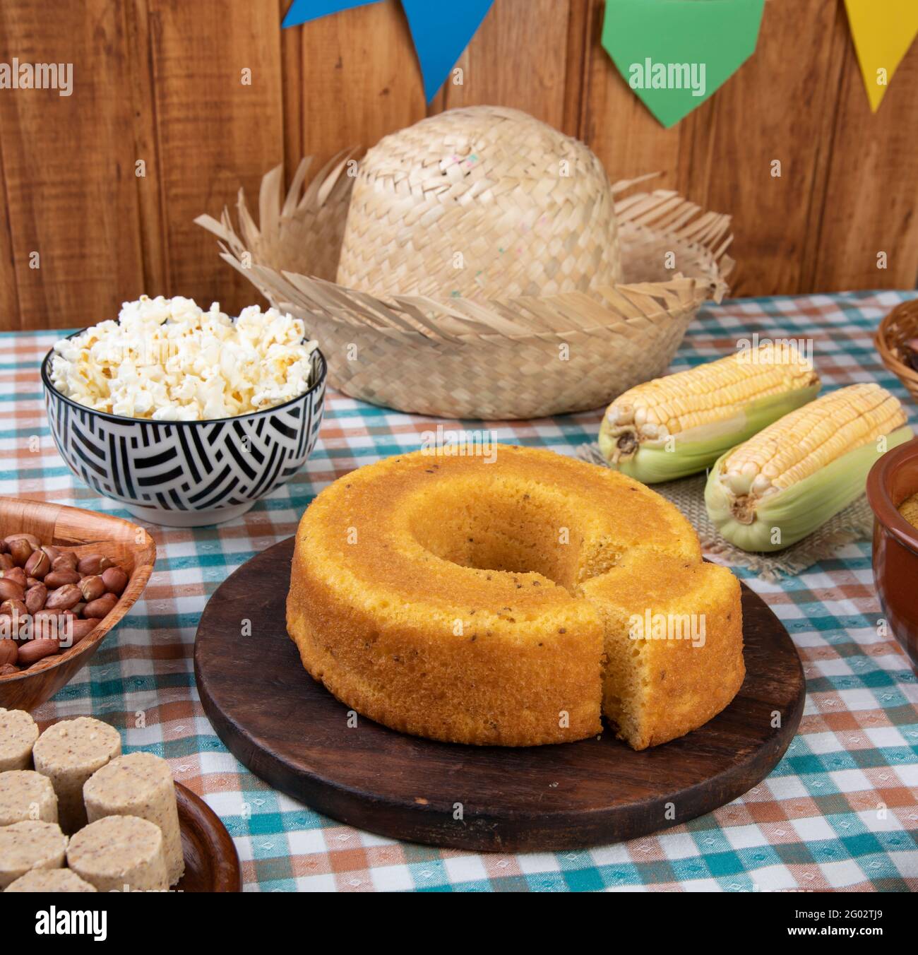 Typical brazilian june festival food. Festa junina Stock Photo - Alamy
