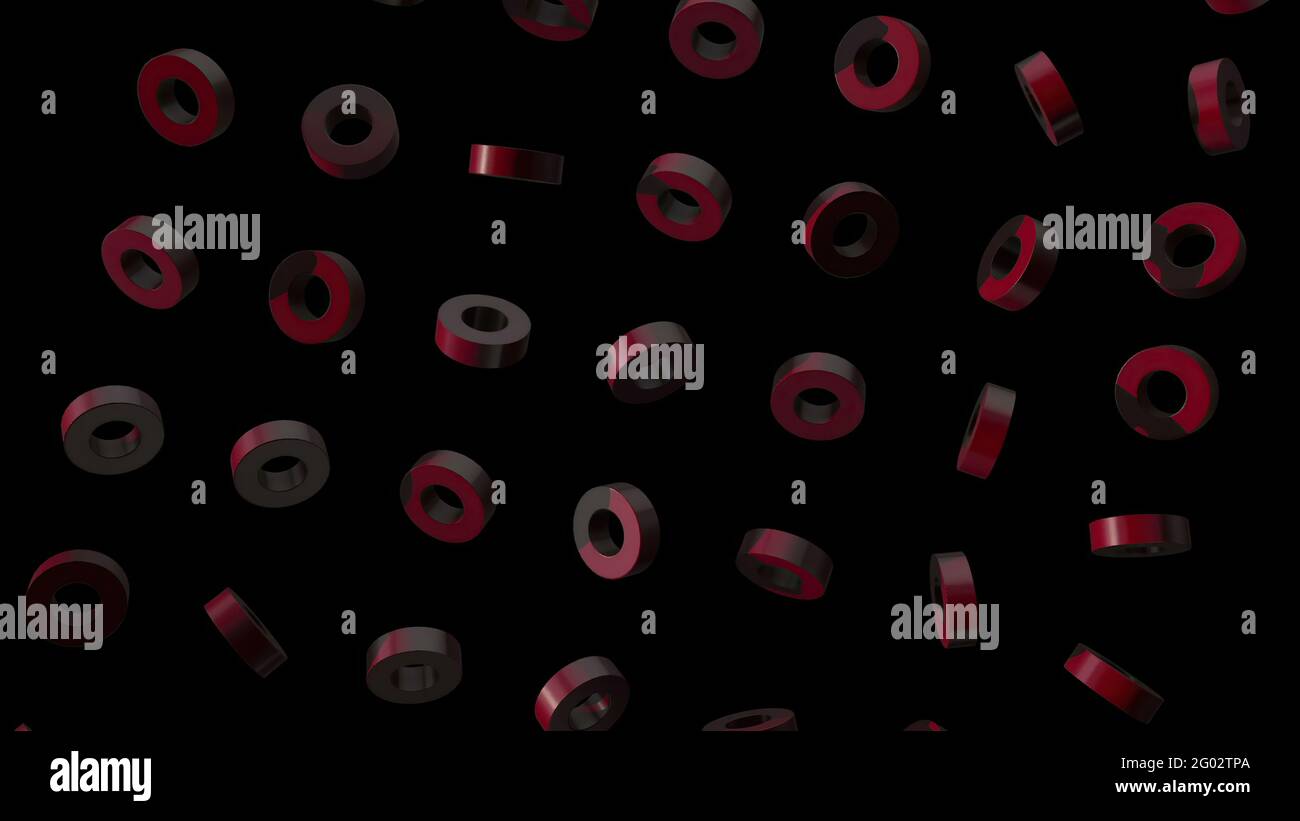 3d illustration - Model Of Torus Rotating - Has alpha channel Stock ...