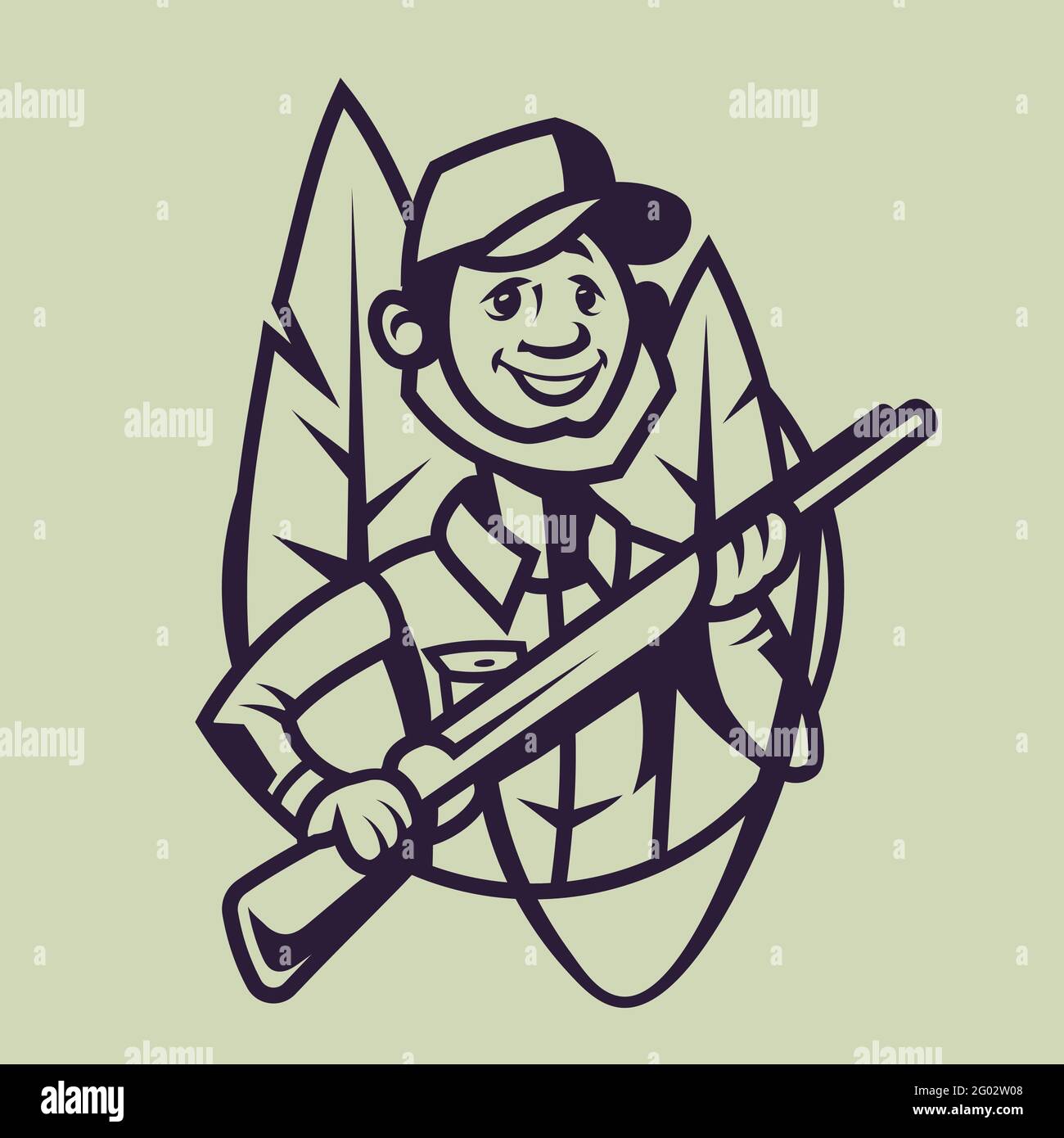 Military style rifle Stock Vector Images - Alamy