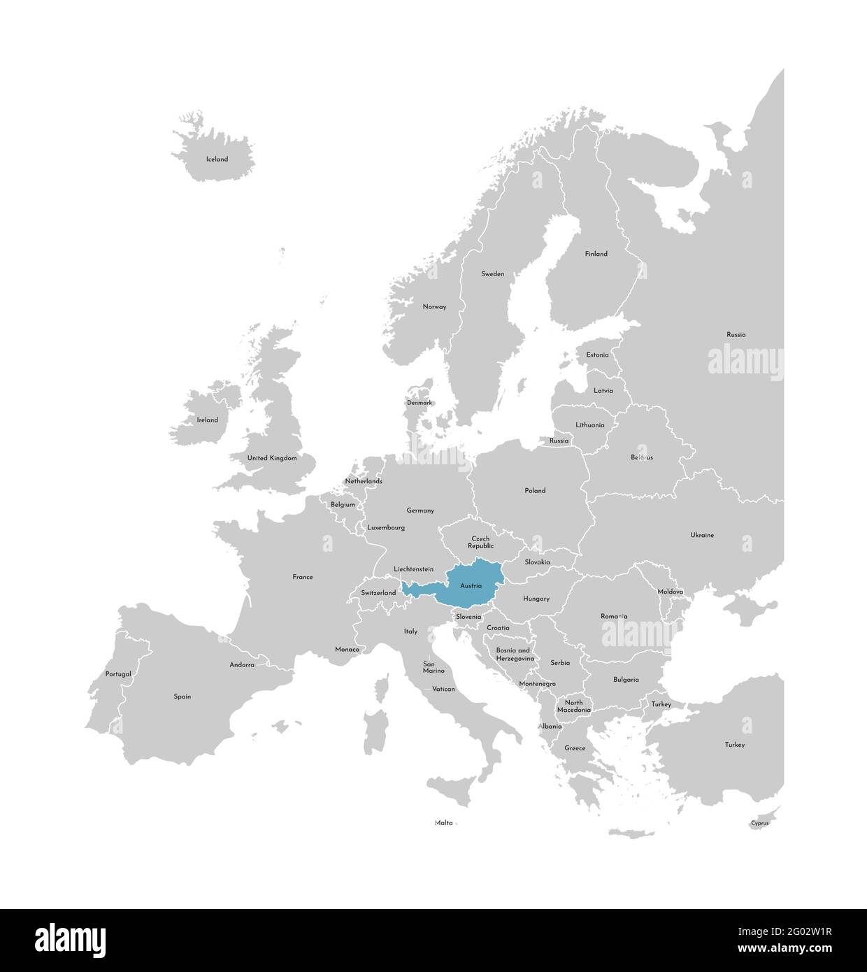 Europe Union Map Stock Vector Images - Alamy