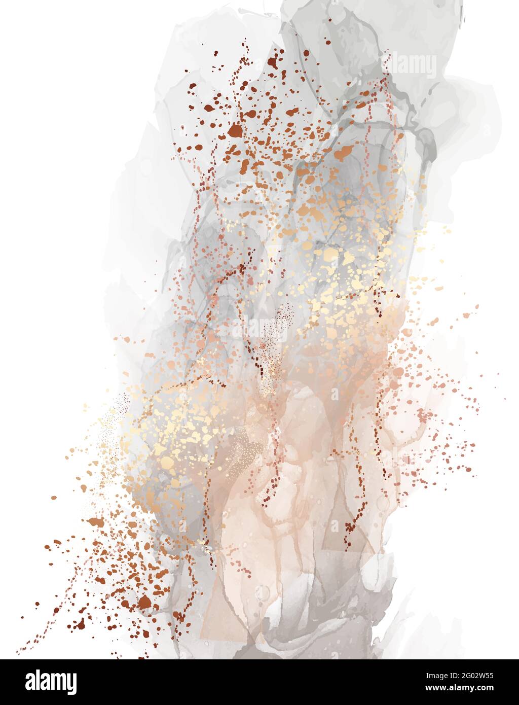 Grey abstract digital paper background. Watercolor texture bright sky ...