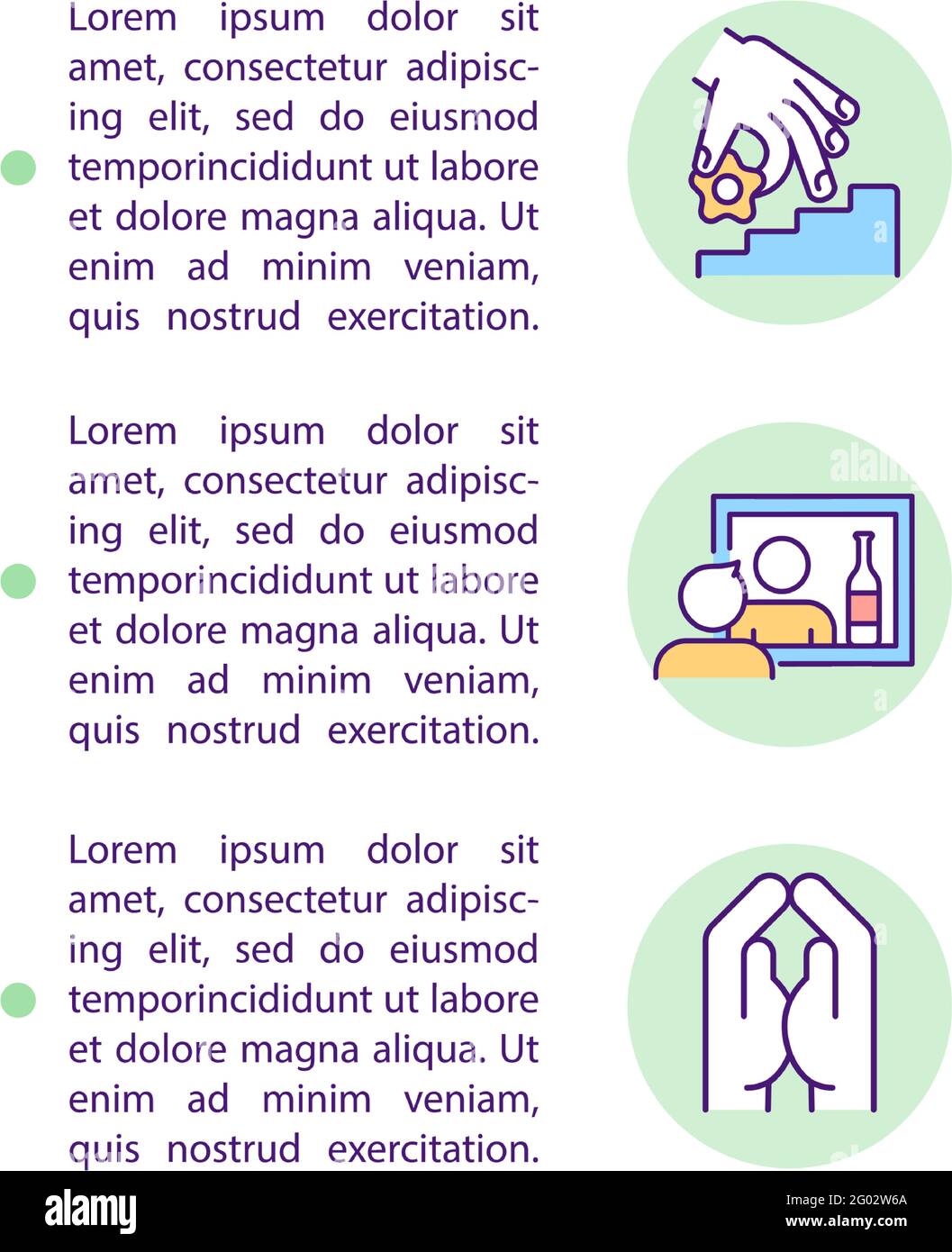 12 step program concept line icons with text Stock Vector Image & Art ...