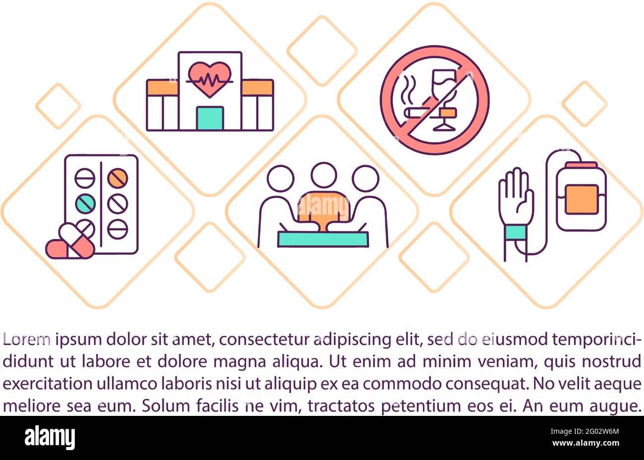 Medical center line icons Cut Out Stock Images & Pictures - Alamy