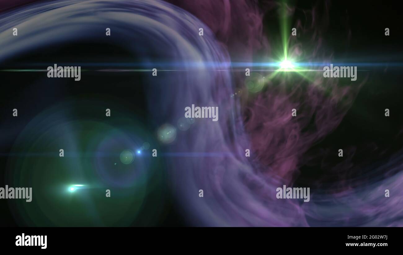 3d illustration - Nebula Galaxy Fluid Dynamics Stock Photo - Alamy