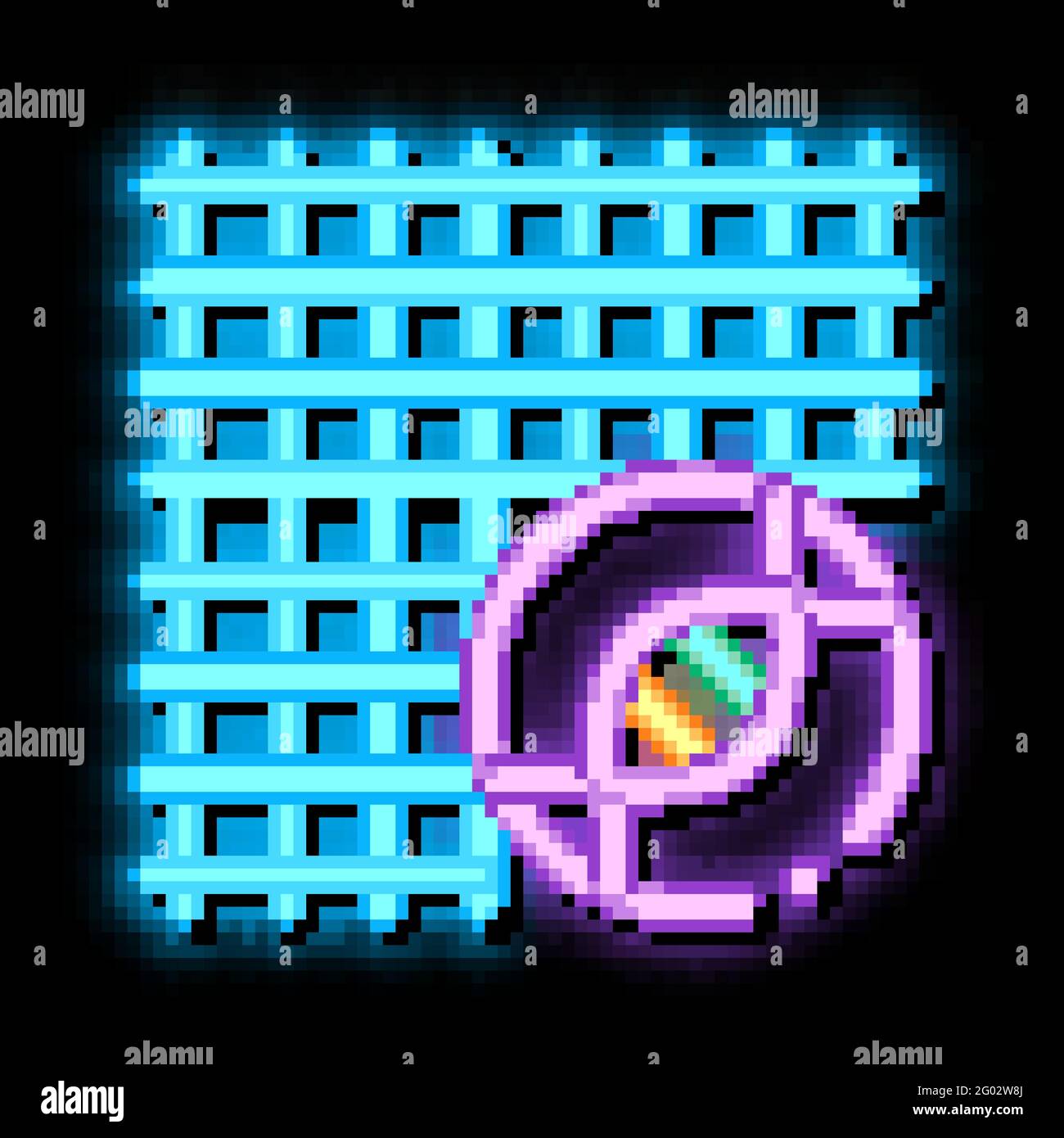 Medical Surgical Mesh Biomaterial neon glow icon illustration Stock ...