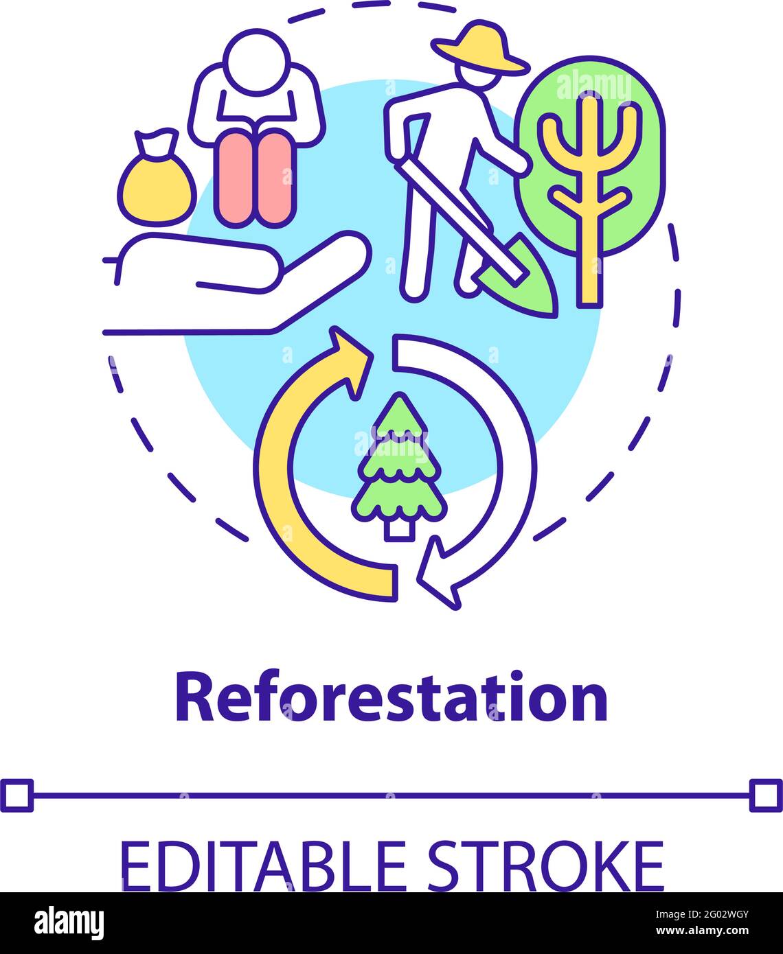 Greenhouse seedling for reforestation hi-res stock photography and ...