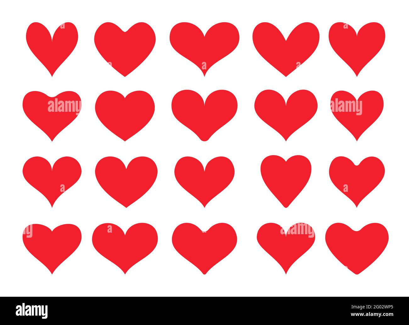 Unusual heart icons Stock Vector Image & Art - Alamy