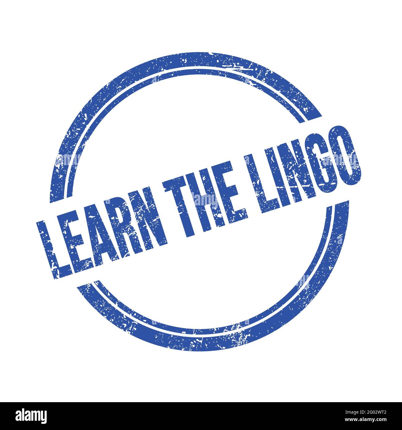 Learn the lingo stamp hi-res stock photography and images - Alamy