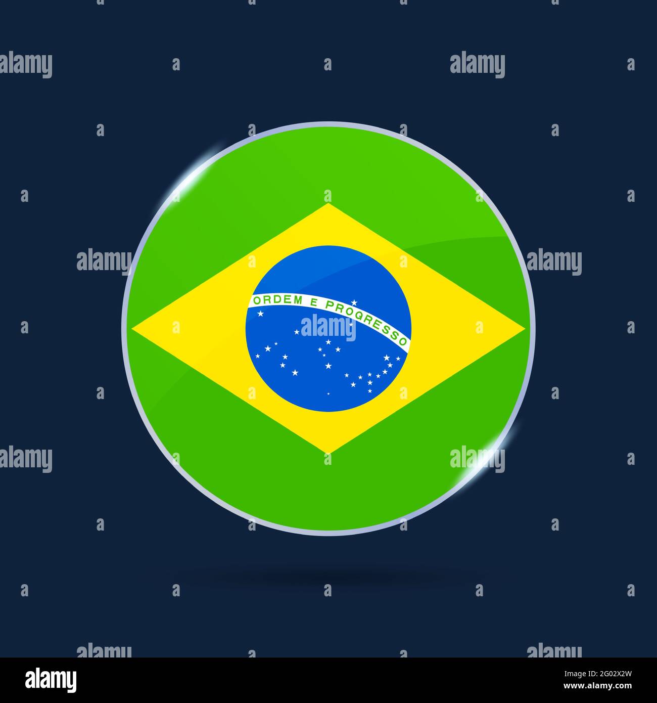 Brazilian national flag colours Stock Vector Images - Alamy