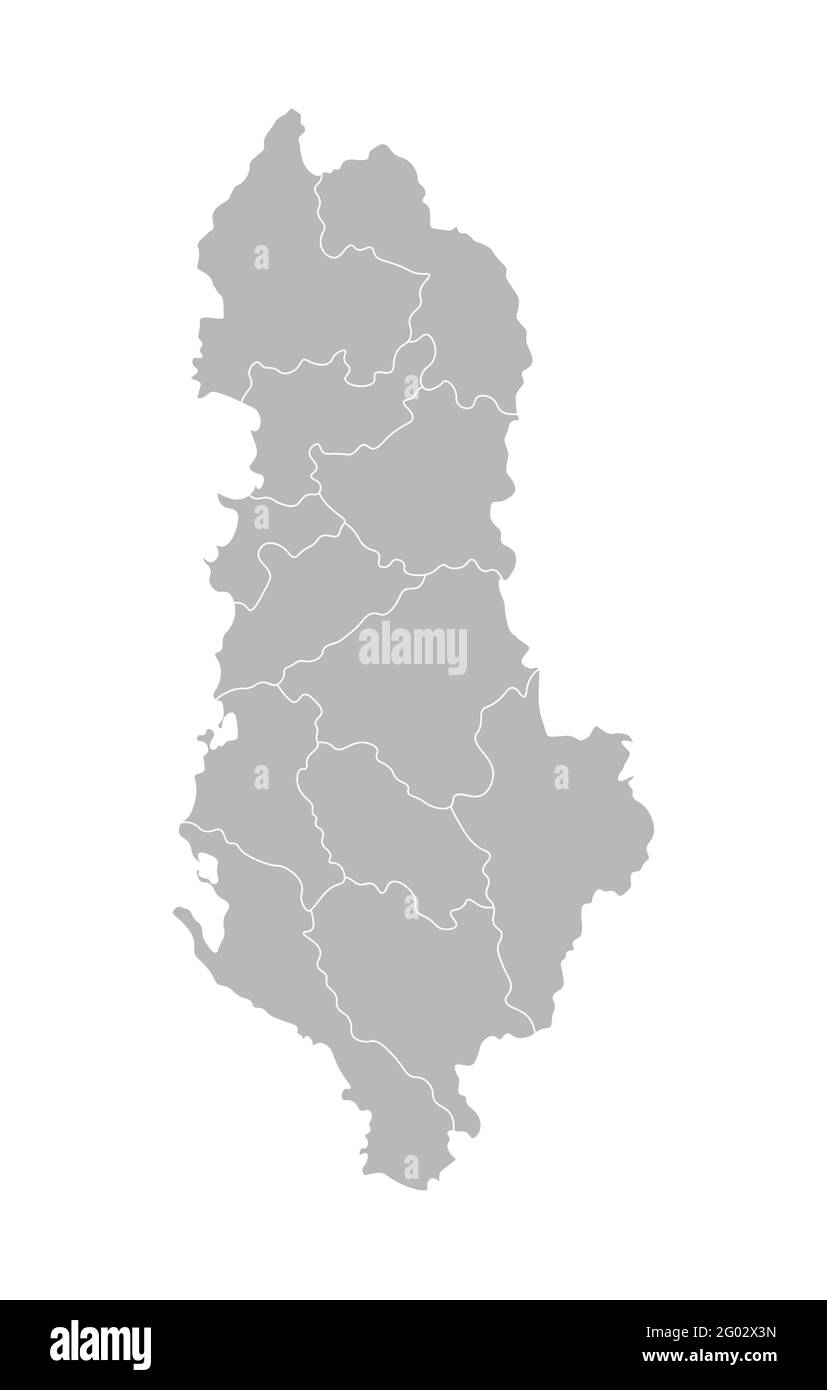 Vector isolated illustration of simplified administrative map of ...