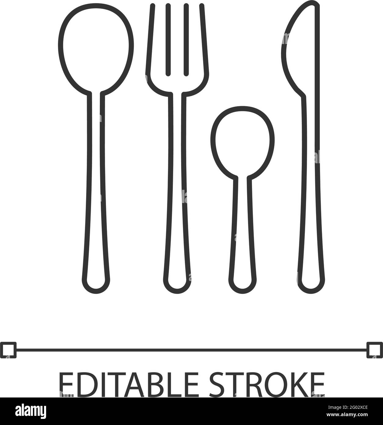 Forks spoons knives on Stock Vector Images - Alamy