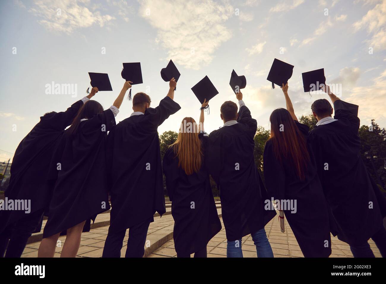 College Graduation Throwing Hats Hd