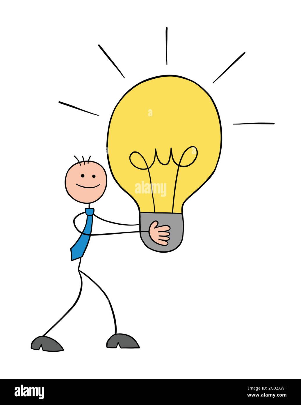 Light Bulb Idea Cartoon