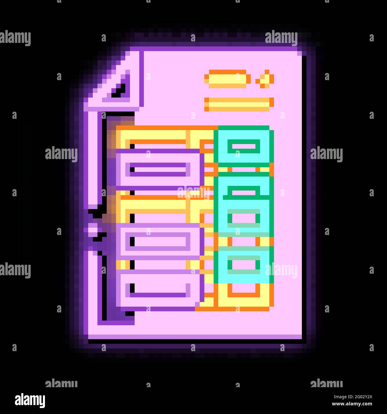 Price List Financial Document File neon glow icon illustration Stock ... Price List Financial Document File neon glow icon illustration Stock ...