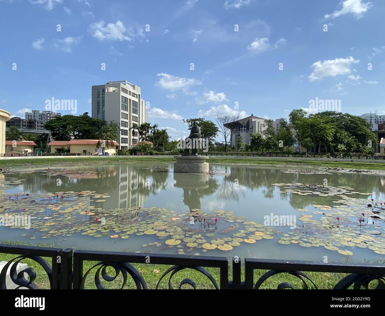 KOLKATA, INDIA - May 01, 2021: A wview of Rabindra Tirtha at New Town ...
