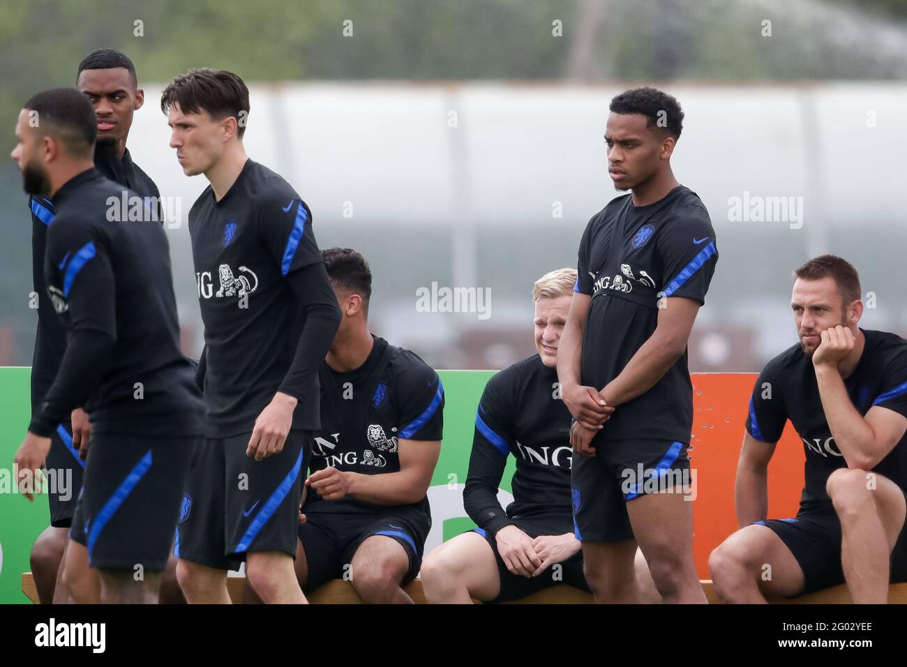 LAGOS, PORTUGAL - MAY 31: Jurrien Timber of the Netherlands looks on ...