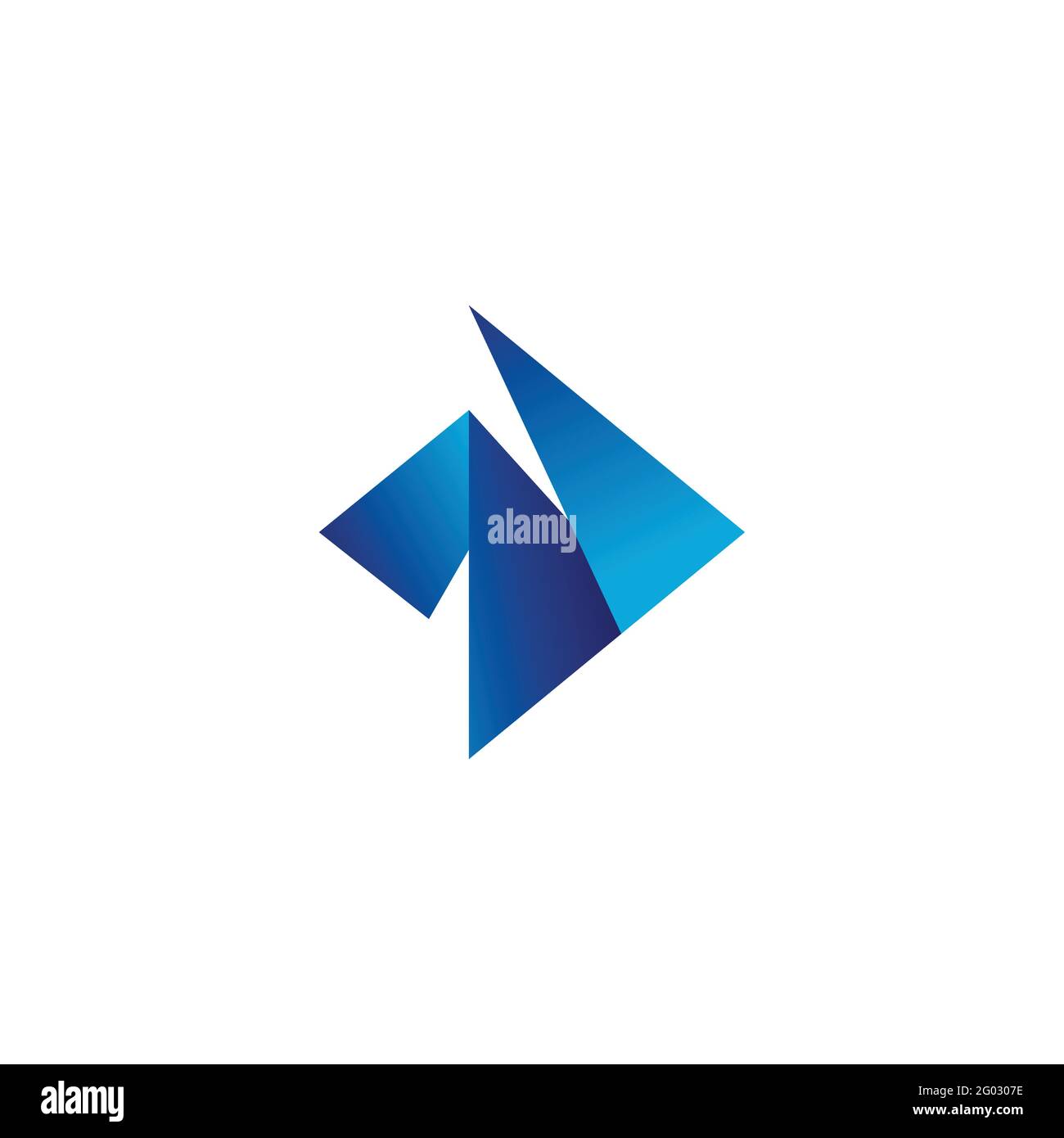 blue arrow gradient Stock Vector Image & Art - Alamy