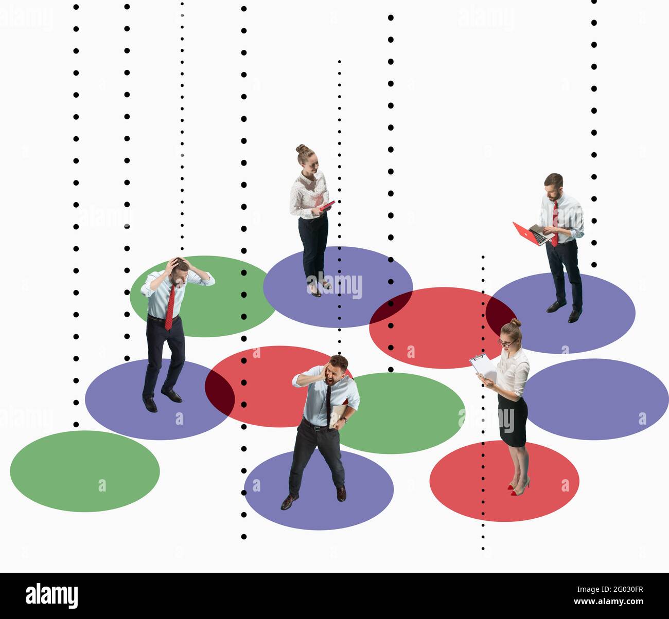 Daily office routine Cut Out Stock Images & Pictures - Alamy