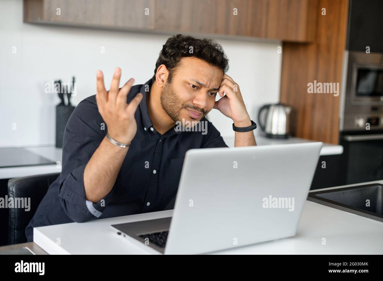 Confused Person Computer