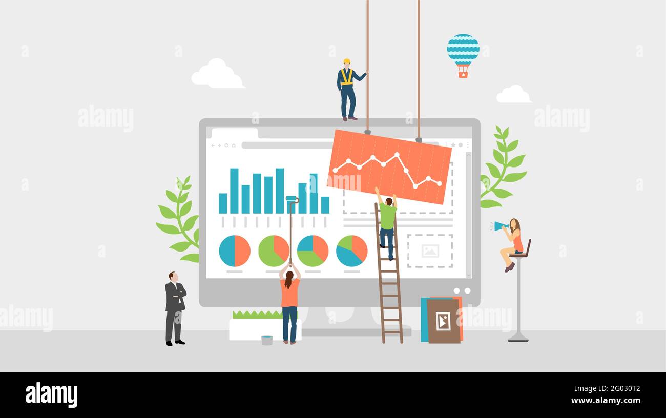 Data marketing illustration Stock Vector Images - Alamy