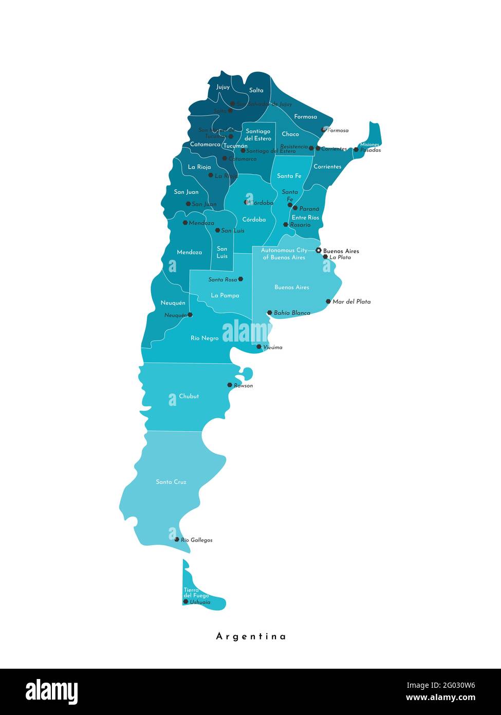 Vector isolated illustration. Simplified administrative map of ...