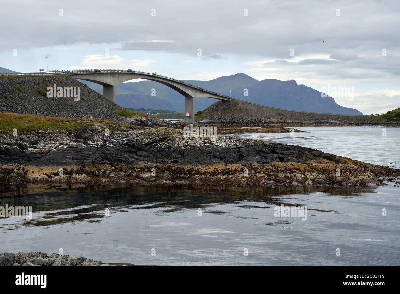 The longest bridge of "The Atlantic Ocean Road Stock Photo - Alamy