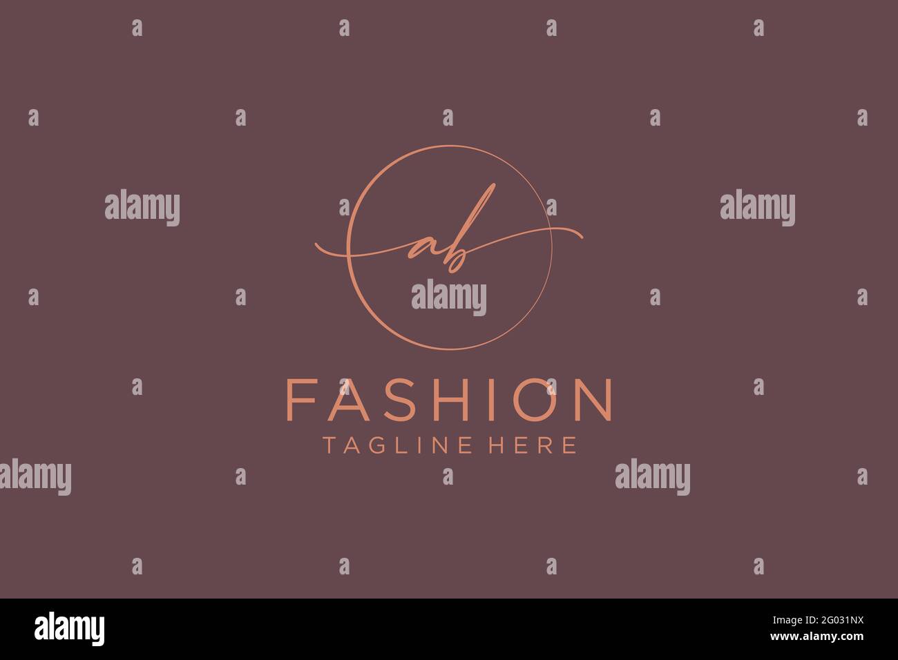 AB Feminine logo beauty monogram and elegant logo design, handwriting ...