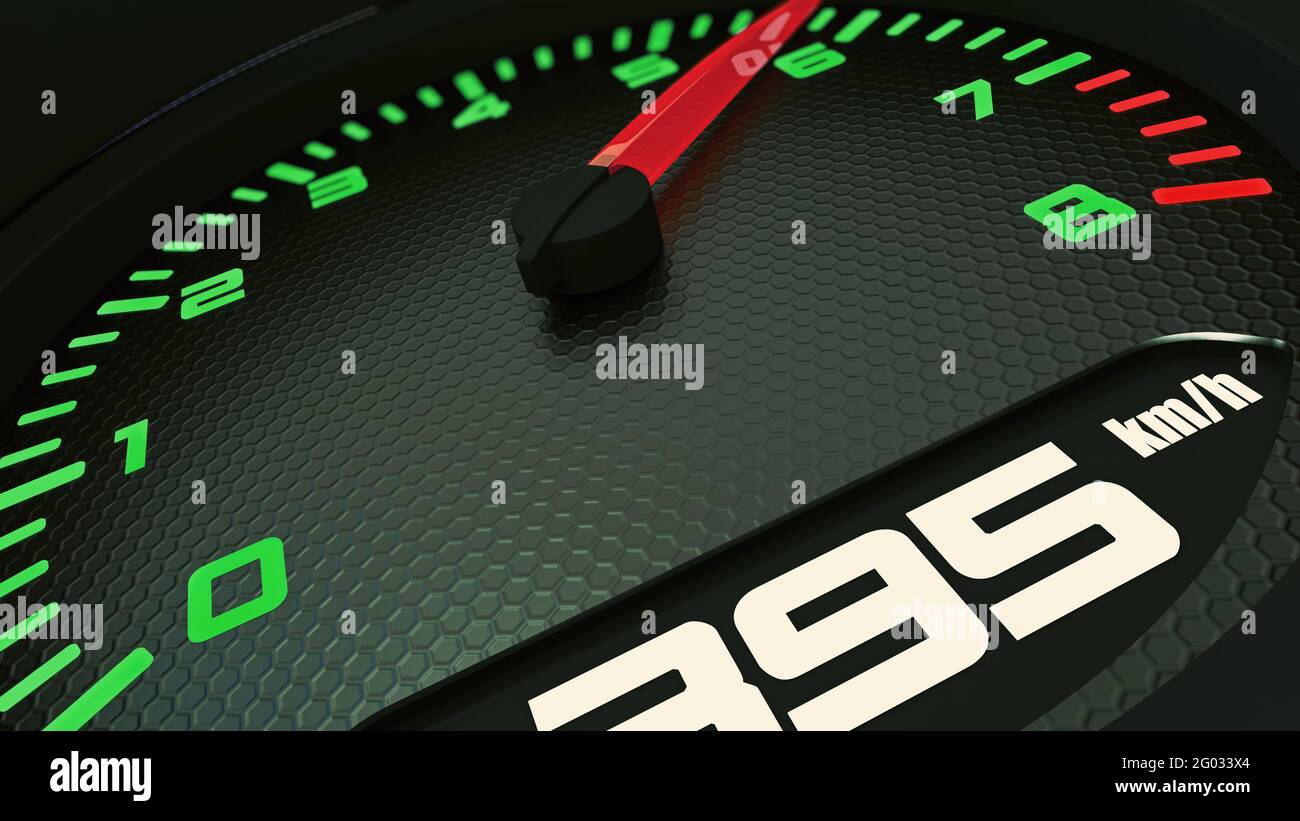 Racing Car Dashboard 3D Animation Stock Photo - Alamy