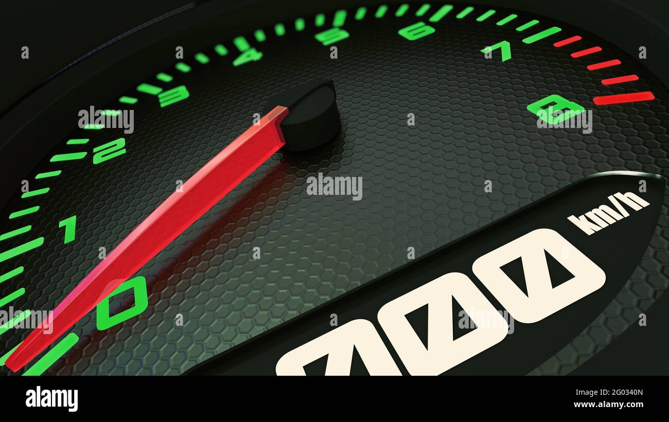 Racing Car Dashboard 3D Animation Stock Photo - Alamy