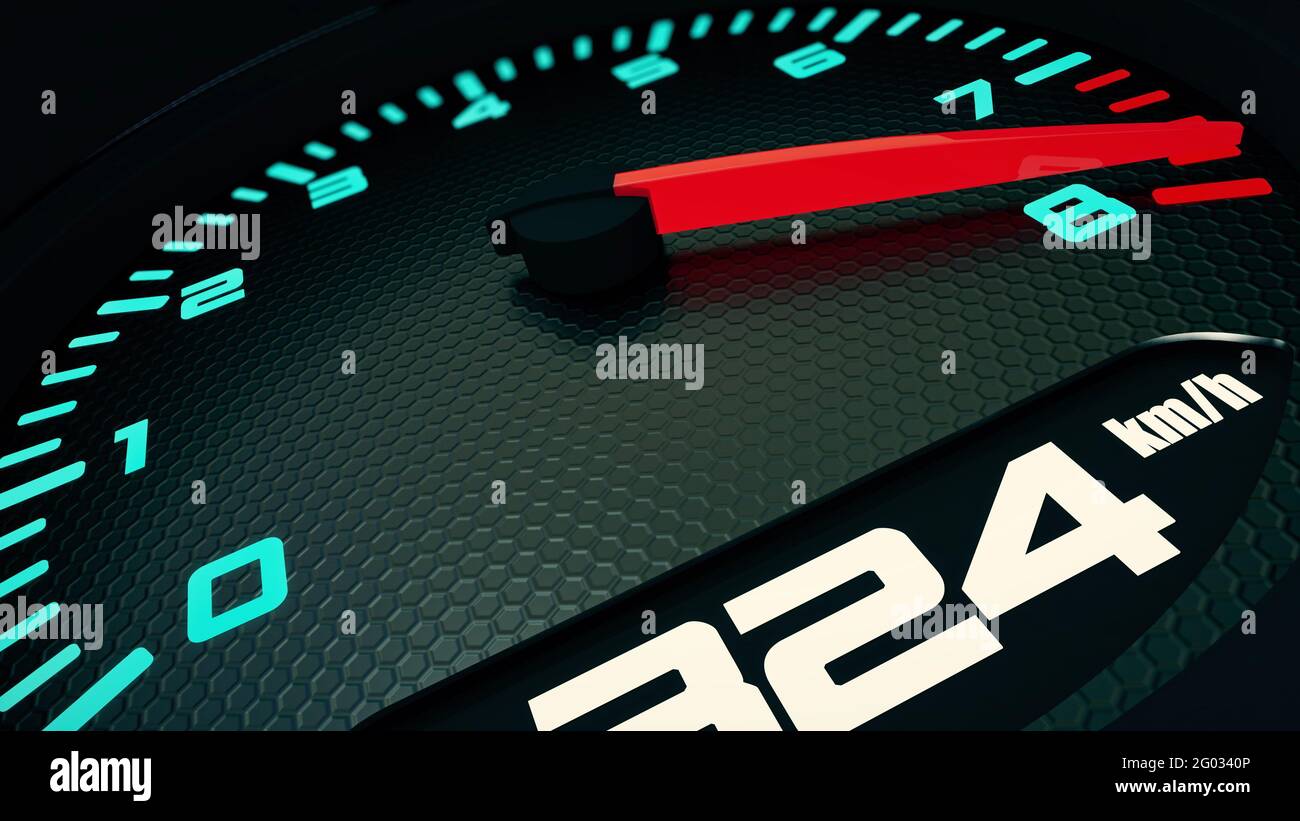 Racing Car Dashboard 3D Animation Stock Photo - Alamy